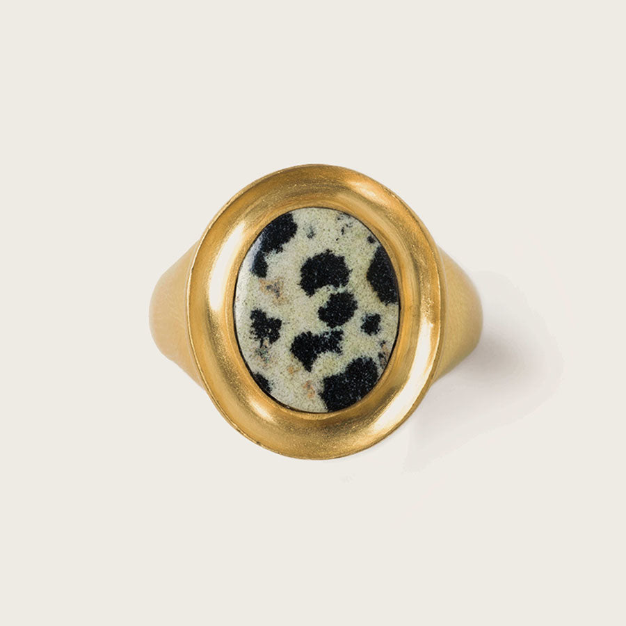 Jasper Signet Ring | Unisex Fine Jewelry | Treize